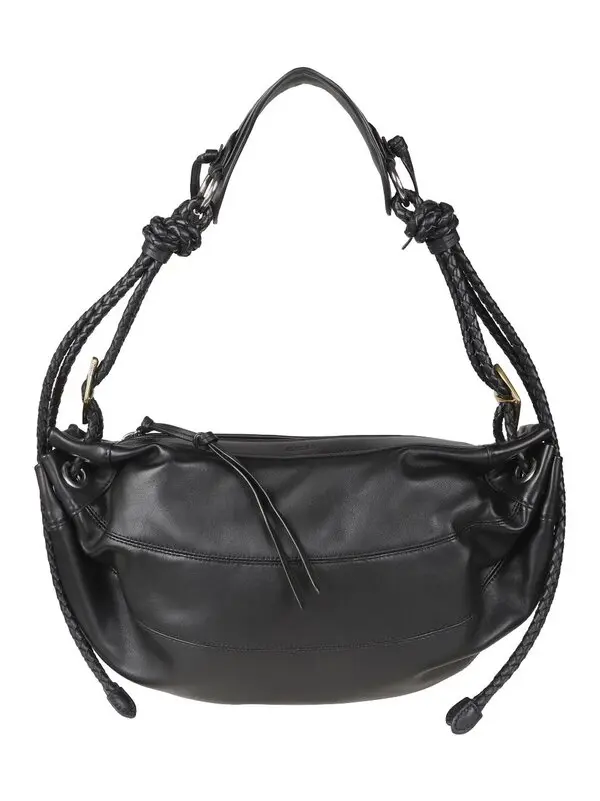 Isabel Marant Étoile Braided Leather Shoulder Bag - Black