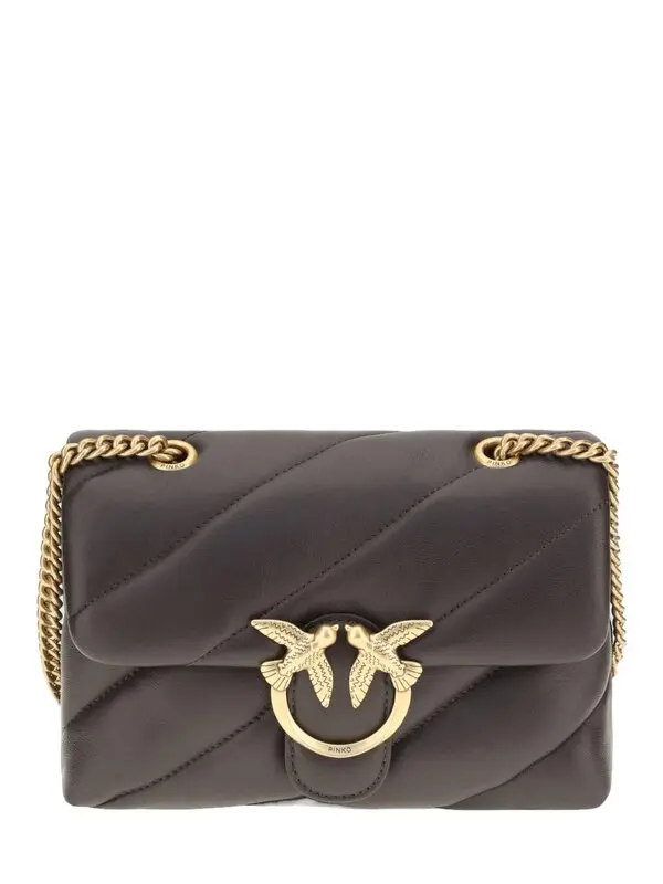 Pinko Quilted Shoulder Bag - Brown