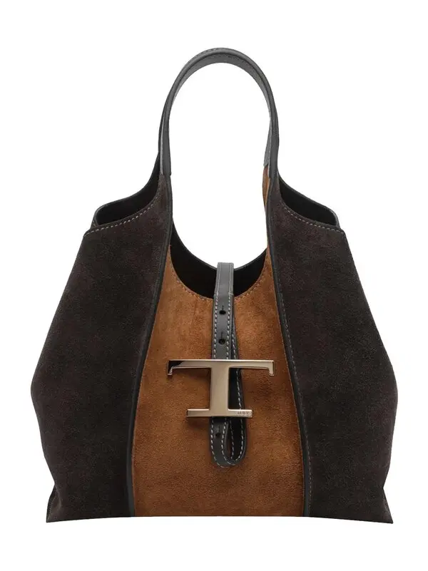 TOD'S Suede Shoulder Bag - Brown