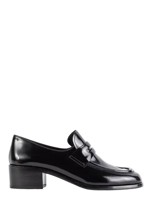 Church's Leather Loafers With Block Heel - Black