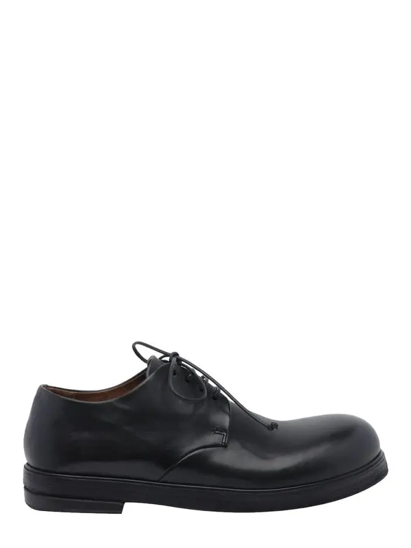 Marsèll Suede Calfskin Derby Shoes - Black