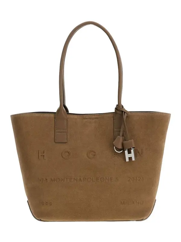 Hogan Shopper Bag - Beige