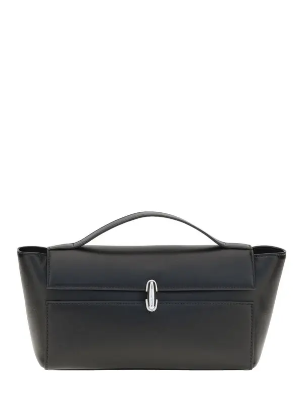 Savette Leather Shoulder Bag - Black
