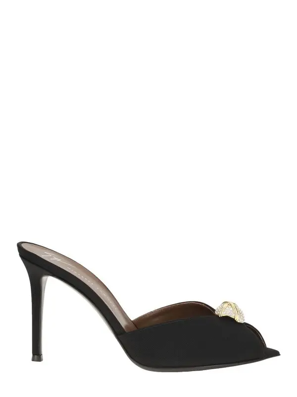 GIUSEPPE ZANOTTI Embellished Heeled Sandals - Black