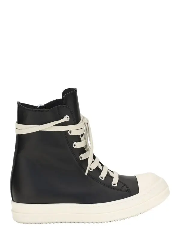 Rick Owens High Top Lace-up Sneakers - Black