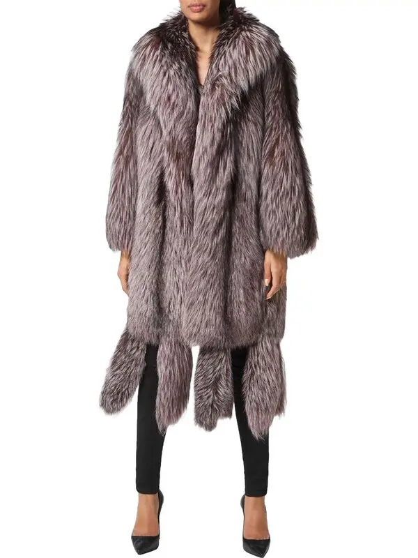 Philipp Plein Fur Coat - Fuchsia