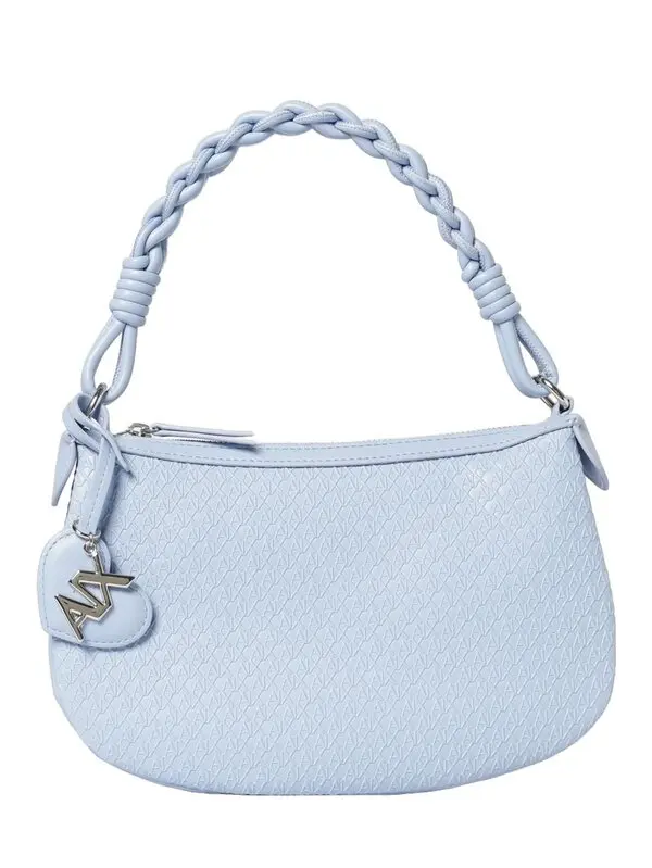 Armani Exchange Textured Shoulder Bag - Sky Blue
