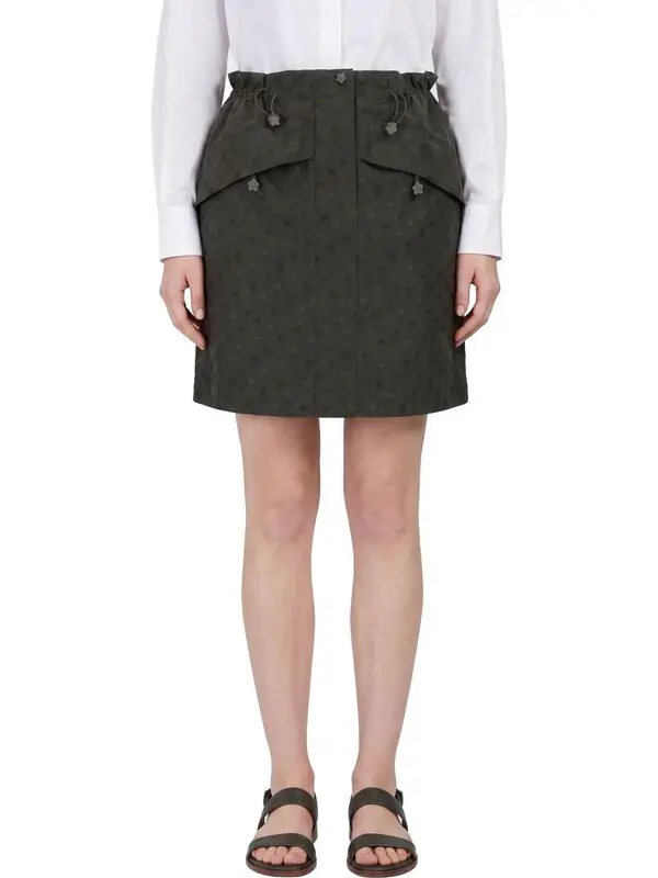 Cecilie Bahnsen High-waisted Floral Print Mini Skirt - Green