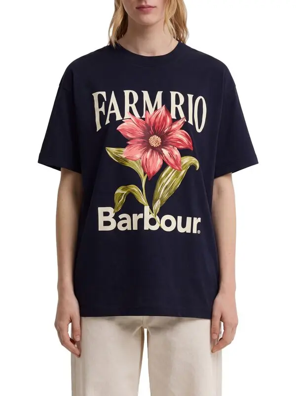 Barbour Graphic Print T-shirt - Blue