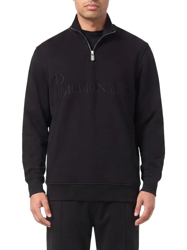 BILLIONAIRE Half-zip Sweatshirt - Black