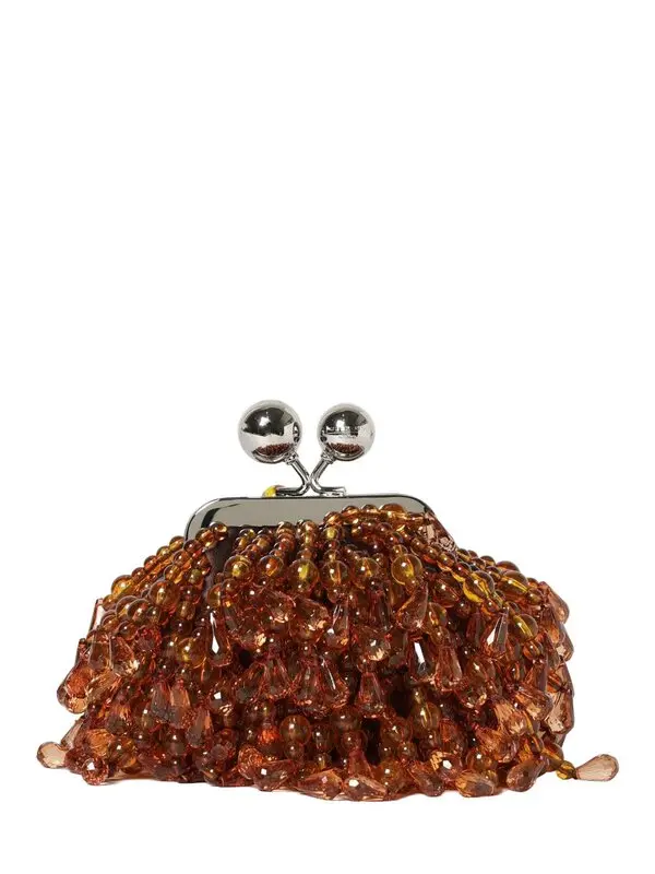 Max Mara Beaded Shoulder Bag - Brown
