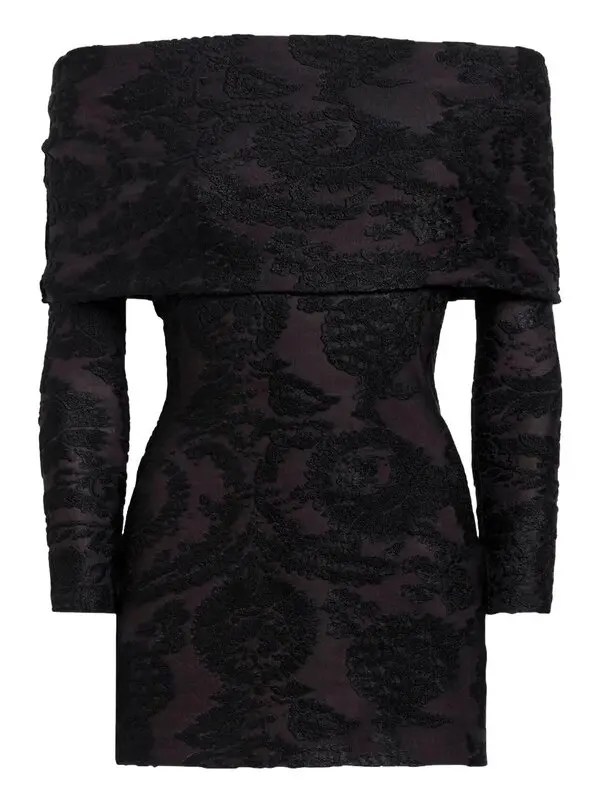 Etro Velvet Jacquard Paisley Foliage Sweater - Black