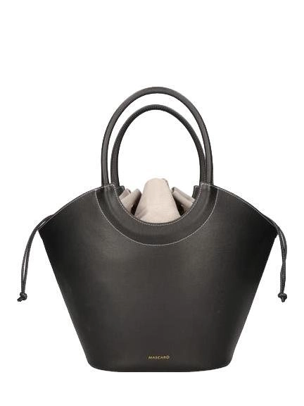 MASCARO Large Tote Bag With Drawstring Inner Bag - Black