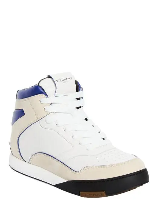 Givenchy Hard Court High Top Sneakers - Black/blue/white