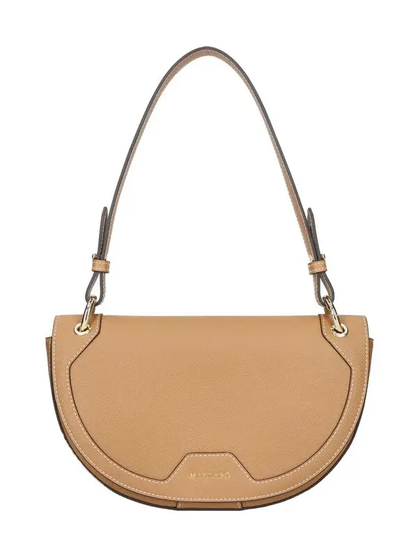 MASCARO Dual Strap Medium Saddle Bag - Tan