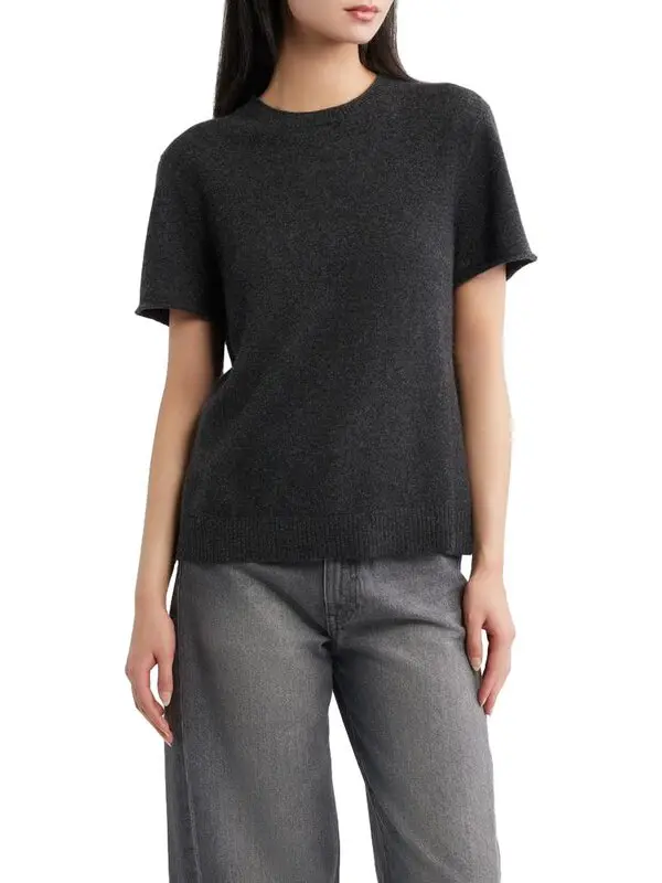 DL1961 Cashmere T-shirt - Charcoal