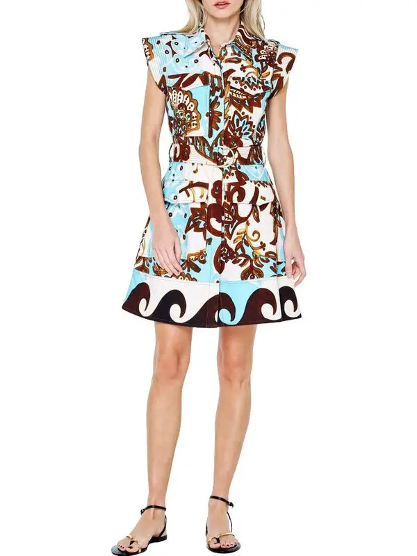 CIEBON Fay Mini Dress - Cream Multi