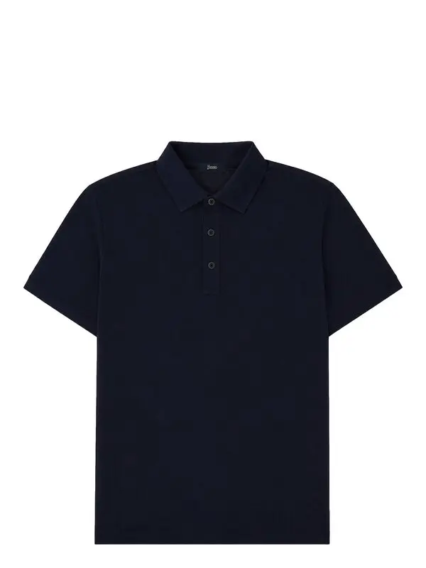 Herno Polo In Cotone - Blue