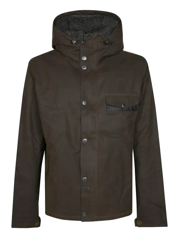 BARBOUR INTERNATIONAL Kevlar Waxed Hooded Jacket - Verde