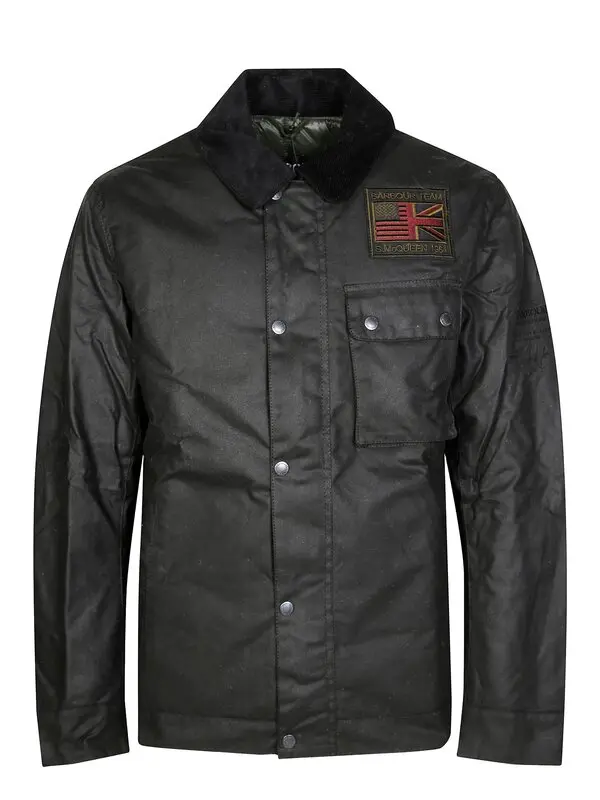 BARBOUR INTERNATIONAL Waxed Utility Jacket - Nero