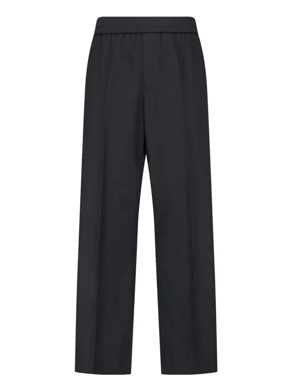 GOLDEN GOOSE Virgin Wool Tailored Trousers - Black