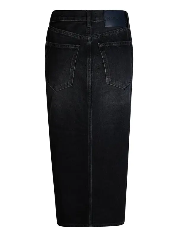 HAIKURE Mira Denim Skirt - Nero