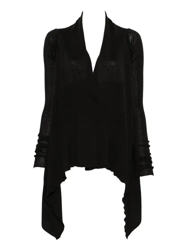 Rick Owens Virgin Wool Cardigan - Nero