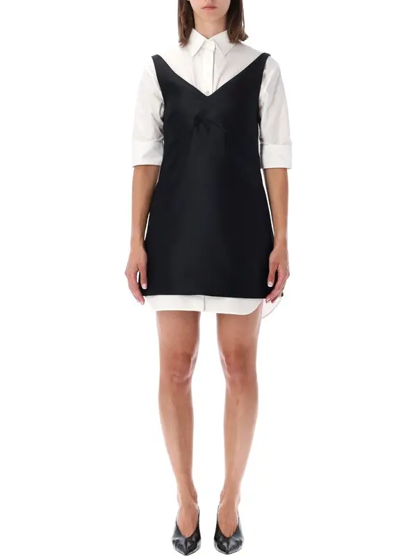 Balenciaga Wool-silk Dress - Nero