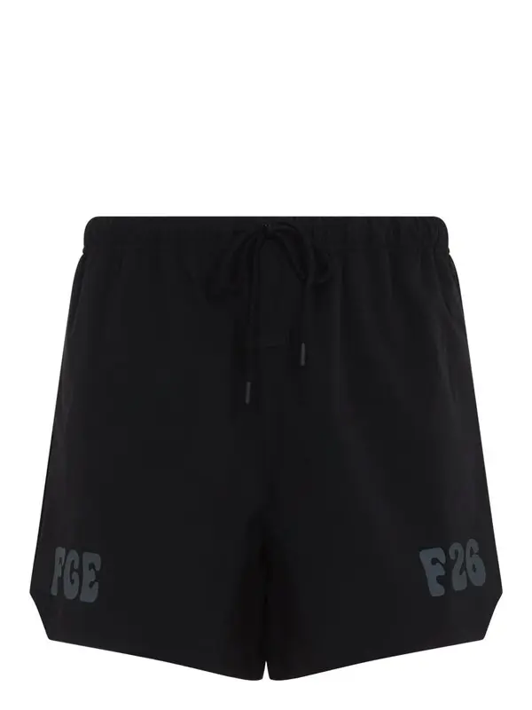 Fear Of God 100% Polyester Gym Shorts - Black