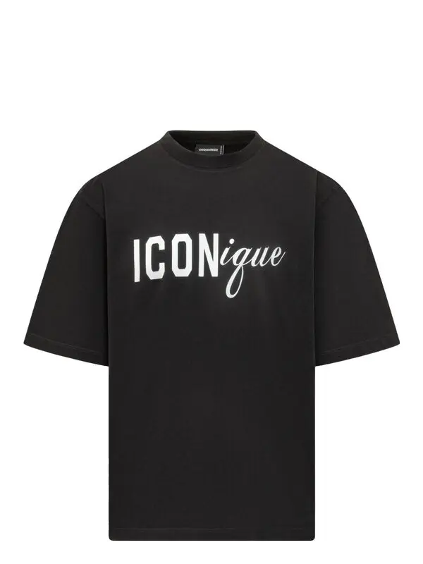 Dsquared2 Loose Fit Crew Neck T-shirt For - Black