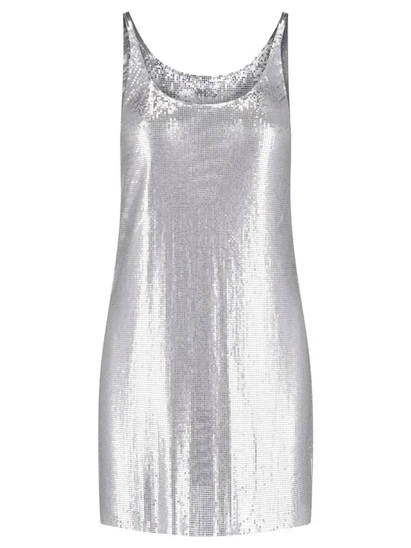 Rabanne Aluminum Mini Dress - Silver
