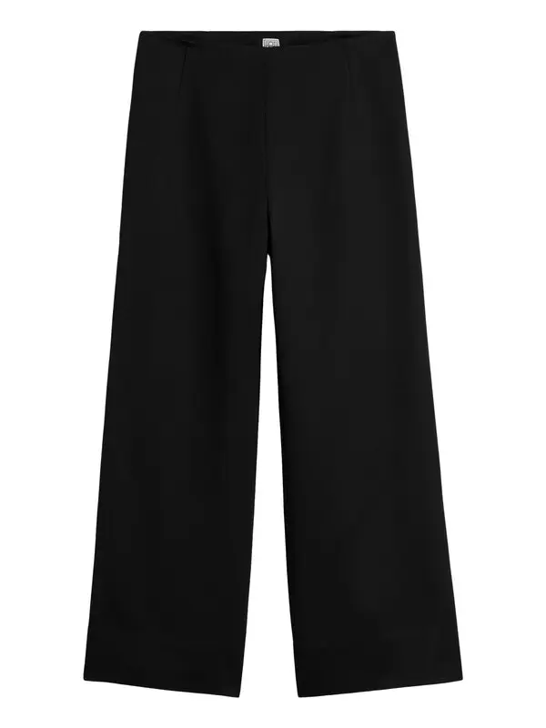 TOTEME Soft Viscose Tailored Trousers - Black