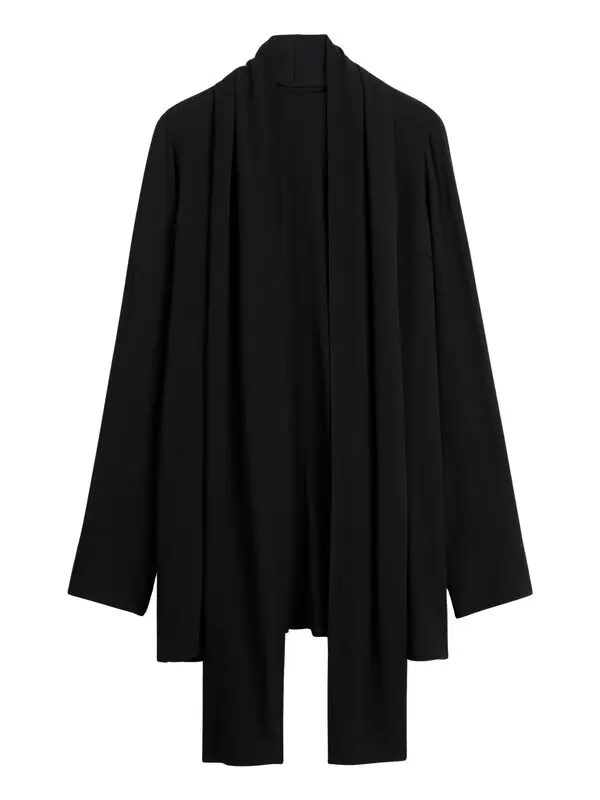 TOTEME Viscose Shirt With Back Scarf Detail - Black
