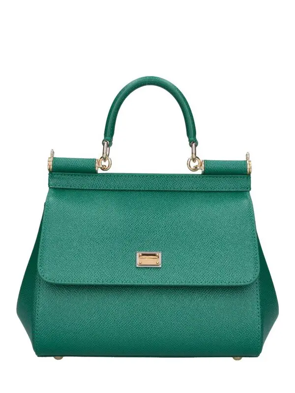 Dolce & Gabbana Italian Calf Leather Handbag - Green