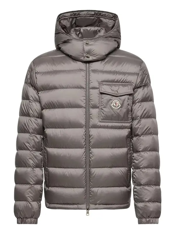 Moncler Quilted Down Jacket With Detachable Hood - Grigio
