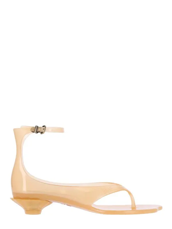 Chloé Strappy Sandals With Sculpted Heel - Brown