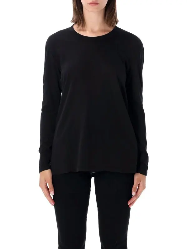 JAMES PERSE 100% Cotton Long-sleeve T-shirt - Nero