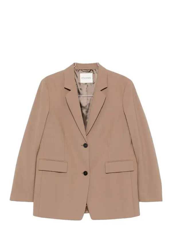 Closed Wool Blend Double-breasted Jacket - Beige