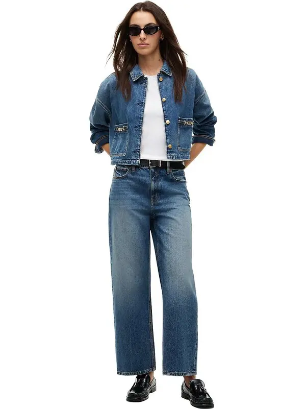 Tommy Hilfiger High-rise Modern Wide Leg Jean - Medium Wash