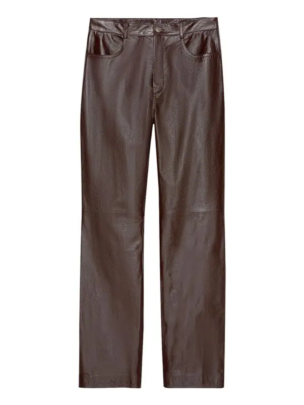Gucci Soft Leather Trousers - Red