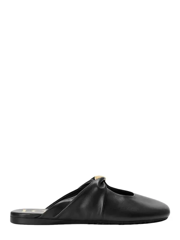 Loewe Pebble Soft Mule - Black