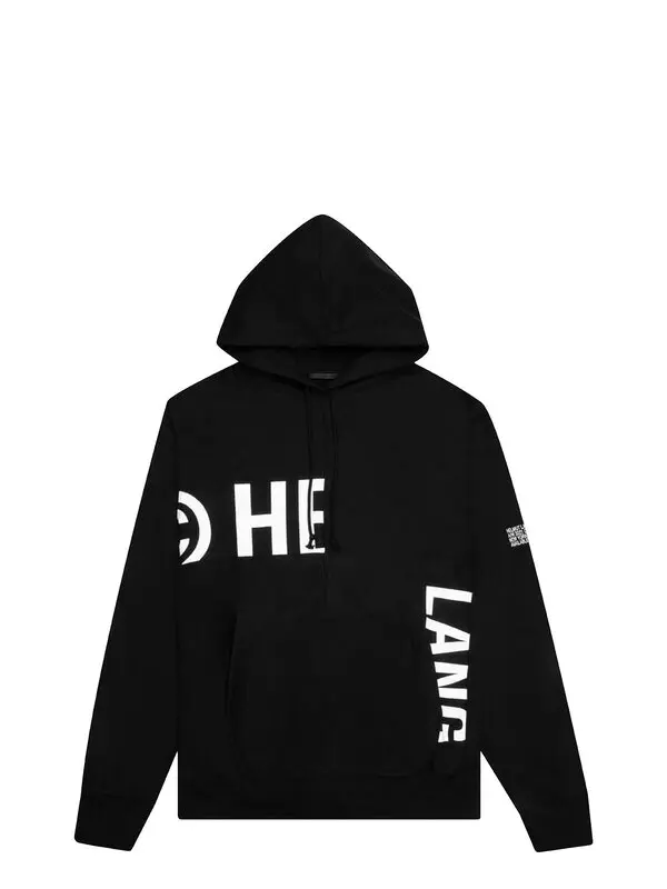 Helmut Lang Patchwork Logo Hoodie - Black
