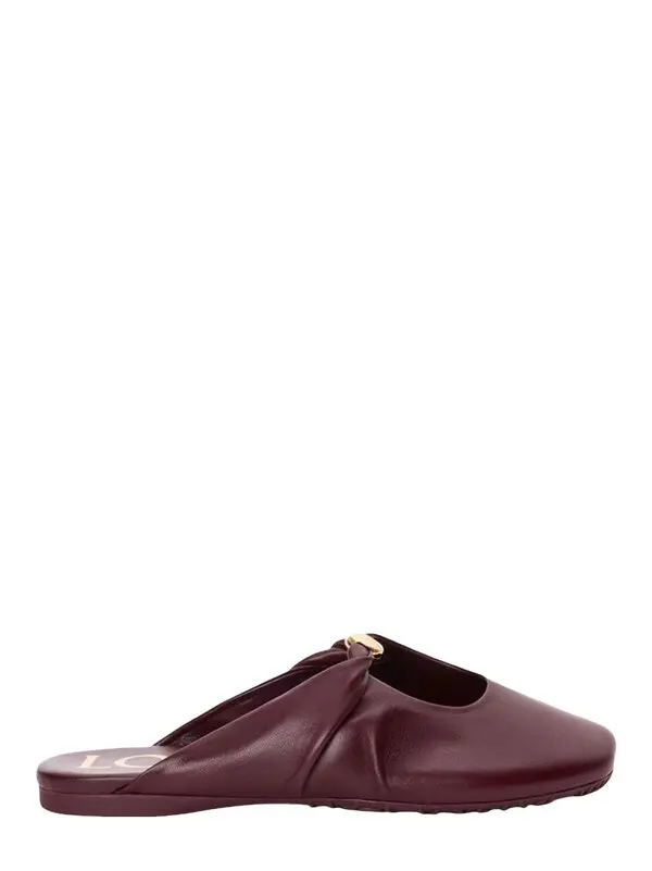 Loewe Pebble Soft Mule - Red