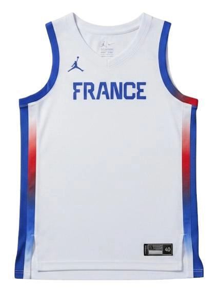 JORDAN France Limited Home Jersey - White/hyper Royal