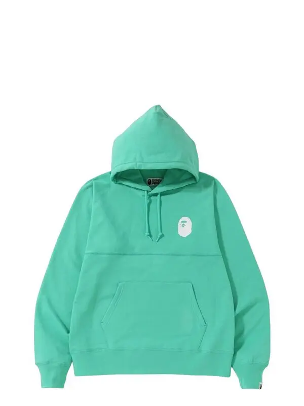 A BATHING APE Pastel Big Logo Wide Pullover Hoodie - Green