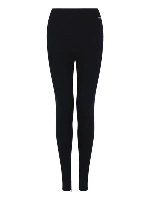FERRAGAMO Wool Blend Leggings - Blue