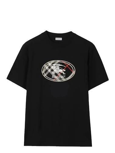 Burberry Ryan Ks Chk T-shirt - Black