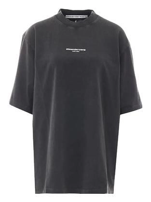 Alexander Wang Logo T-shirt - Washed Black