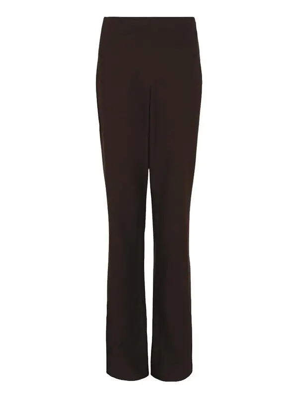 FERRAGAMO Tailored Bootcut Pants - Dark Brown