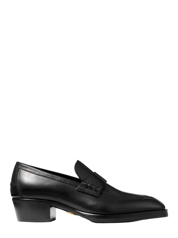 JIMMY CHOO Wilder Loafers In Buffalo Leather - Black